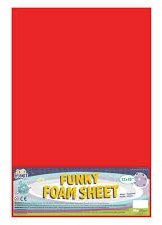 12x18" Funky Foam Sheet 2mm Thick Red - Kids Art - Martell's East Grinstead